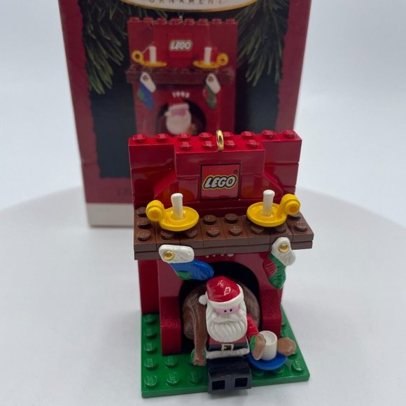 Lego | Holiday | Hallmark Lego Fireplace With Santa Vintage 995 ...